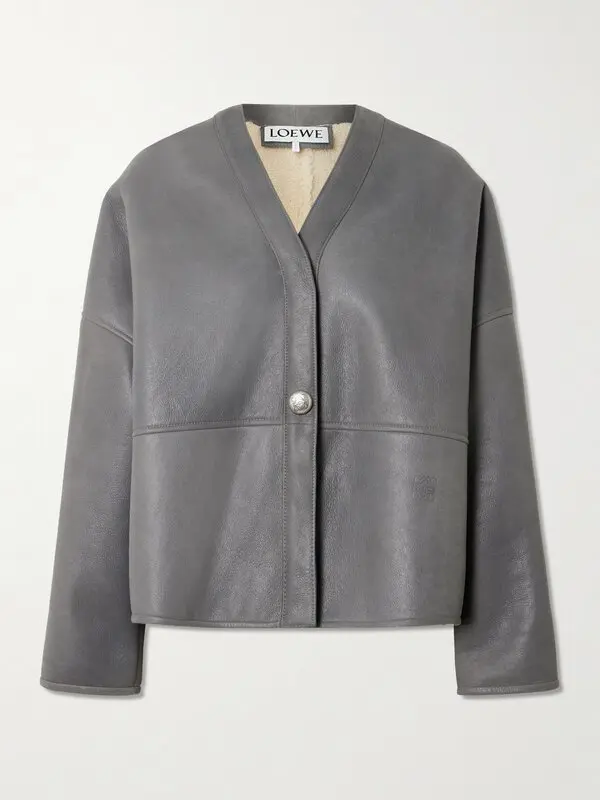Loewe Shearling Jacket - Gray