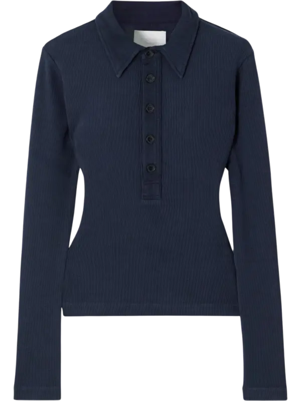 Citizens Of Humanity Ribbed Jersey Polo Shirt