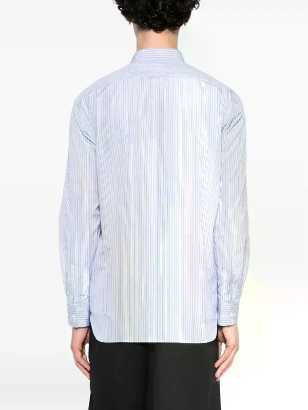 Comme Des Garçons Colour-block Striped Shirt