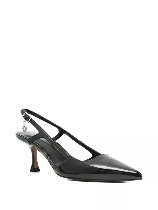 Maje Pointed-toe Slingback Pumps - Black