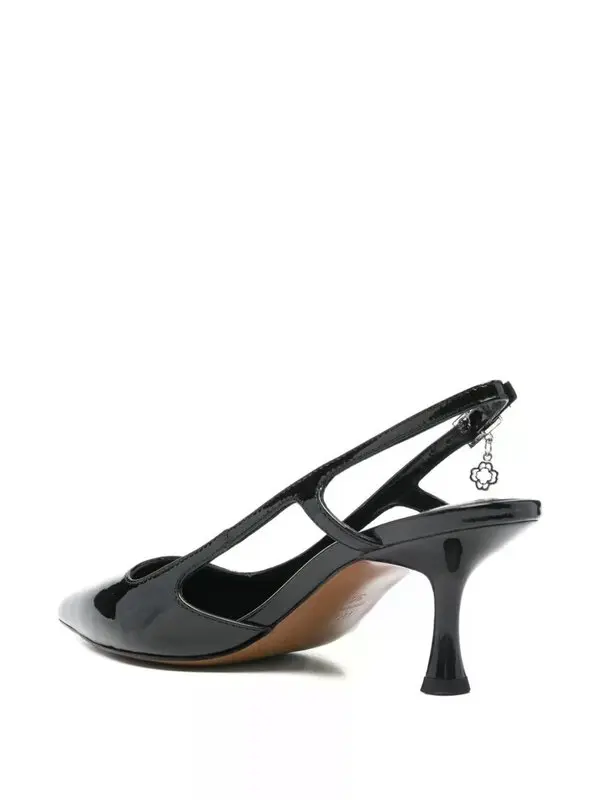 Maje Pointed-toe Slingback Pumps - Black