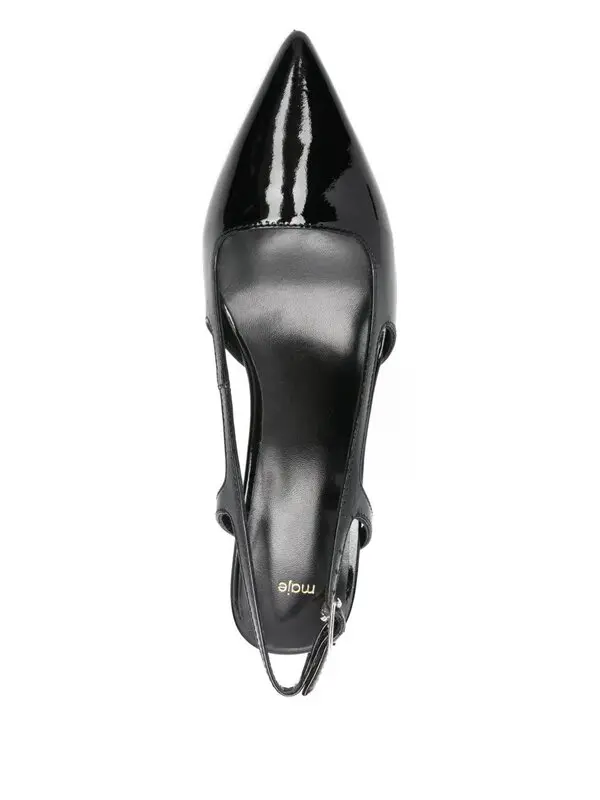 Maje Pointed-toe Slingback Pumps - Black