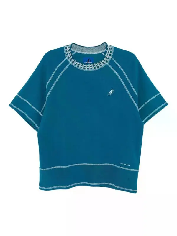 Asics Slogan-embroidered T-shirt