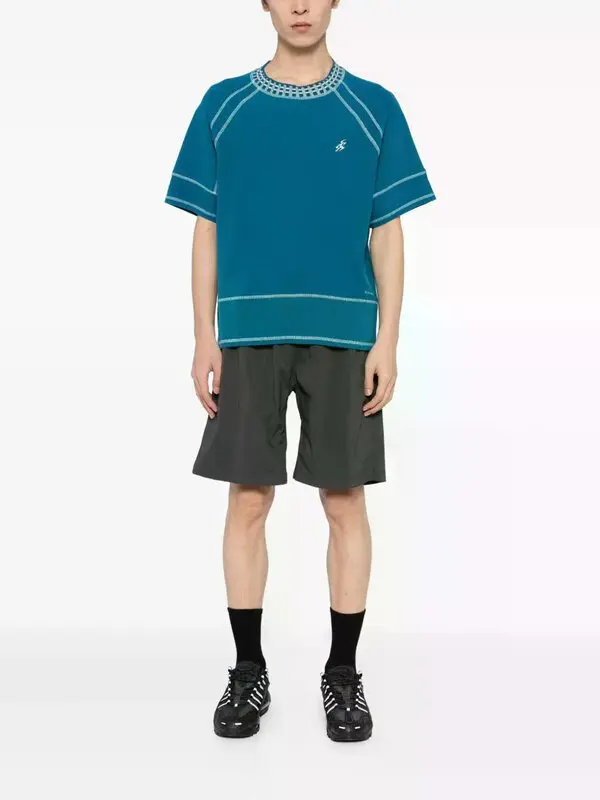 Asics Slogan-embroidered T-shirt