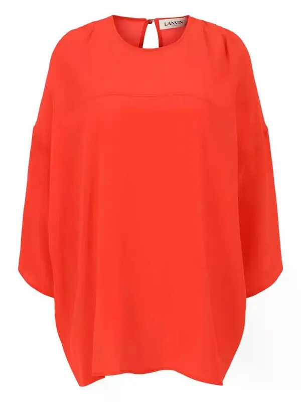 LANVIN Long Sleeve Silk Blouse