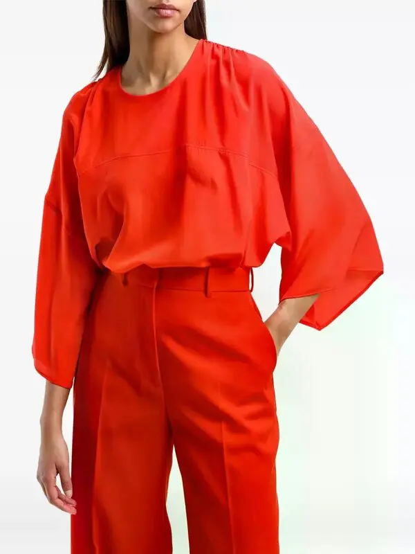LANVIN Long Sleeve Silk Blouse