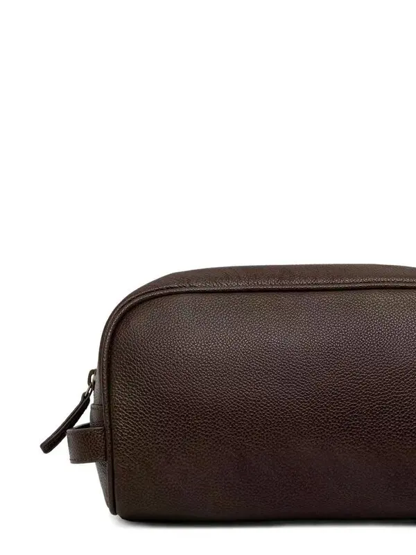 Barbour Leather Wash Bag