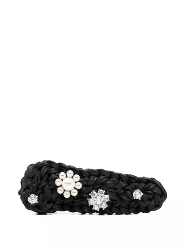 SHUSHU/TONG Crystal And Faux-pearl Hair Clip - Black