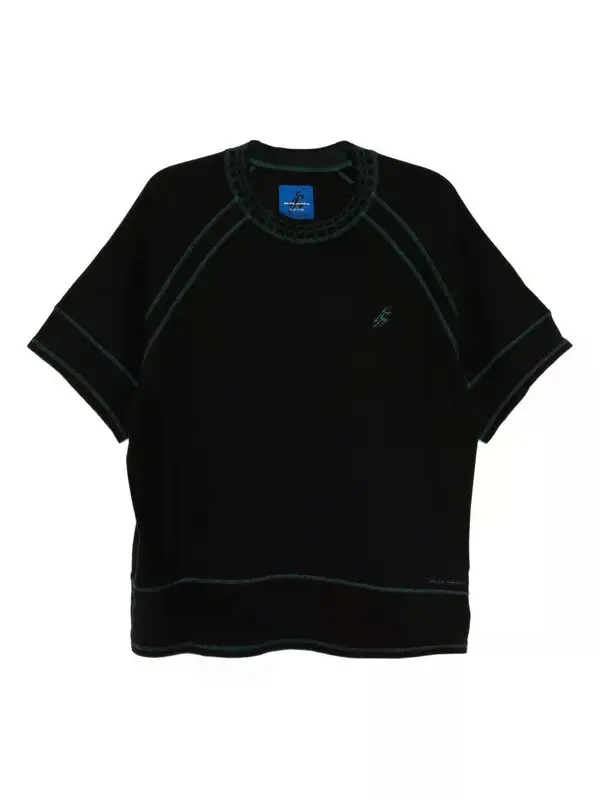 Asics Slogan-embroidered T-shirt