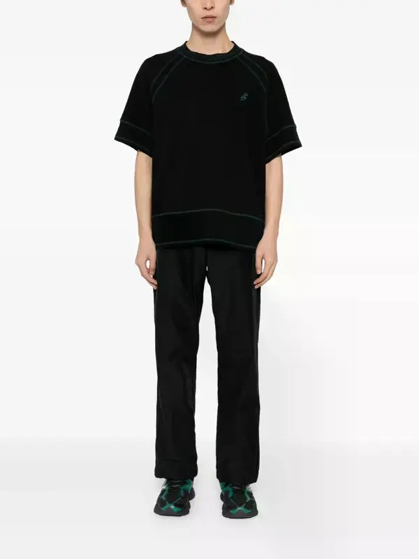 Asics Slogan-embroidered T-shirt