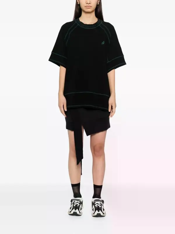 Asics Slogan-embroidered T-shirt