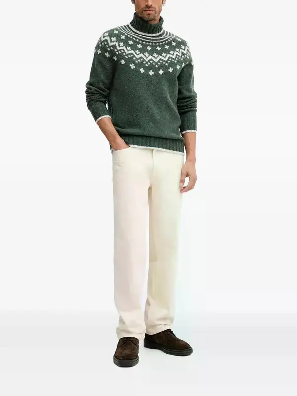 Barbour Patterned Turtleneck Sweater