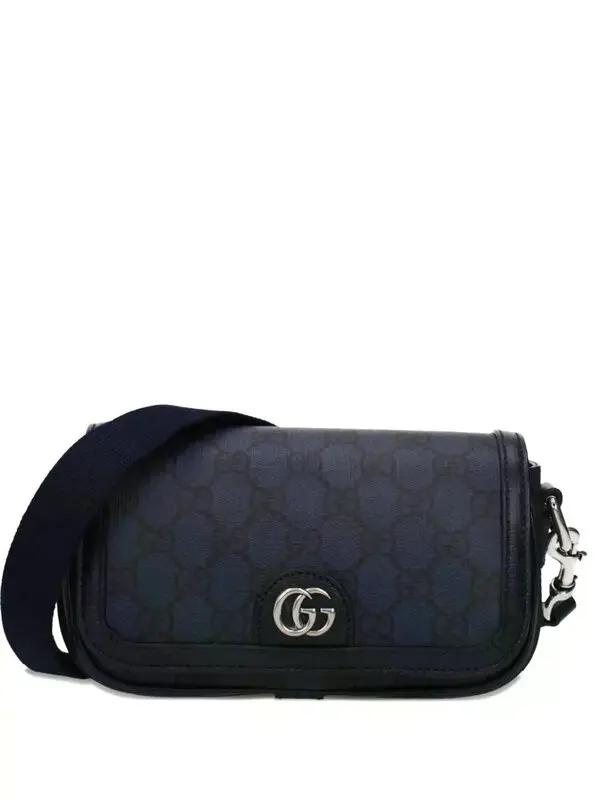 Gucci Gg-motif Mini Bag With Detachable Strap - Black