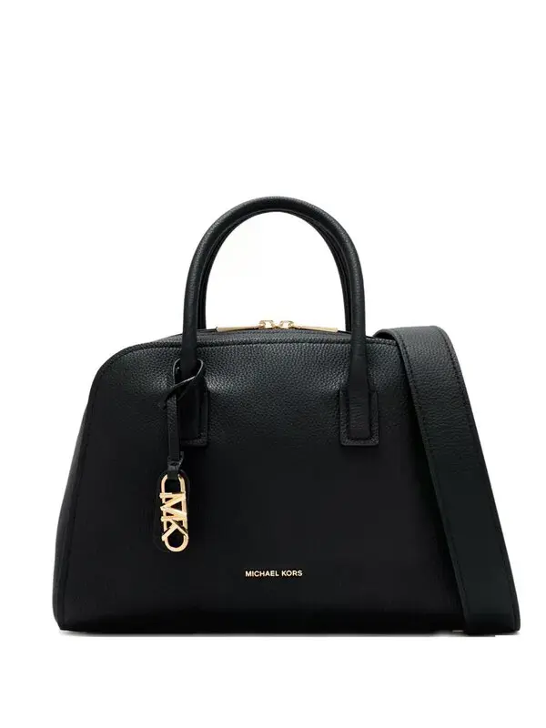 Michael Kors Top-handle Satchel With Logo Plaque