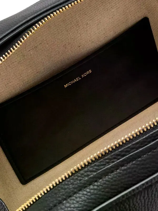 Michael Kors Top-handle Satchel With Logo Plaque