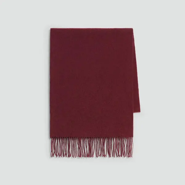 Theory Scarf In Plush Cashmere - Port