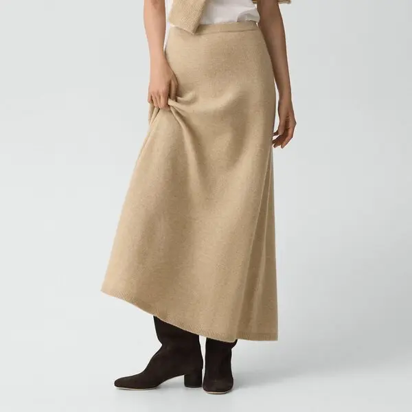 Theory Knit Pull-on Astor Wool Skirt