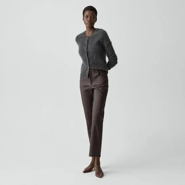 Theory 5-pocket Leather Pant