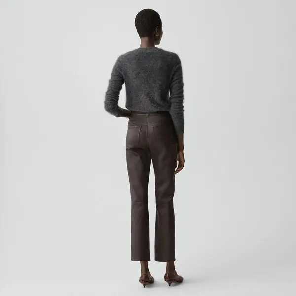 Theory 5-pocket Leather Pant
