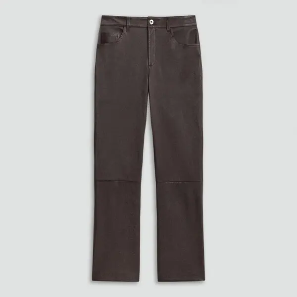 Theory 5-pocket Leather Pant