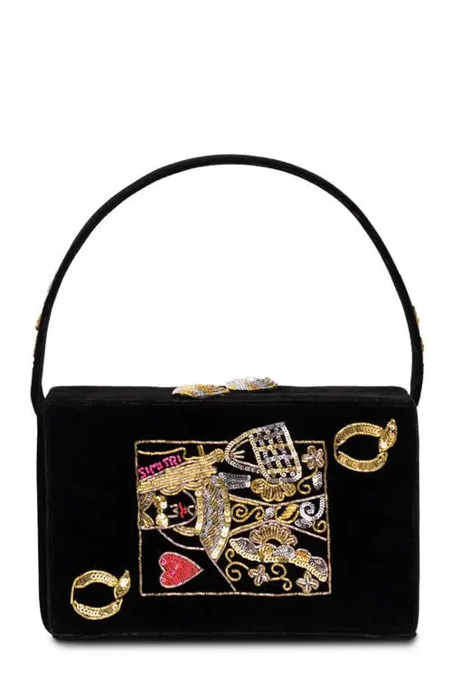 SIMITRI Poker Handheld Clutch - Black