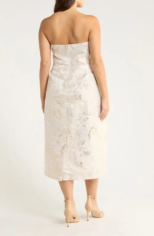 SUGARLIPS Lola Jacquard Strapless Dress
