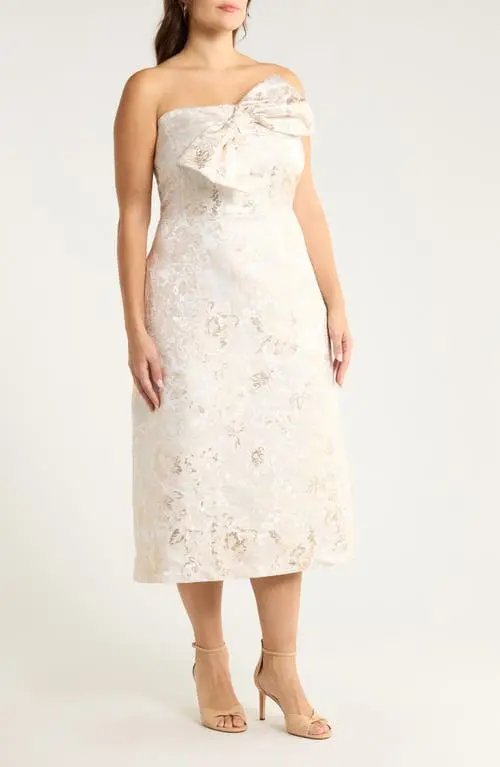 SUGARLIPS Lola Jacquard Strapless Dress