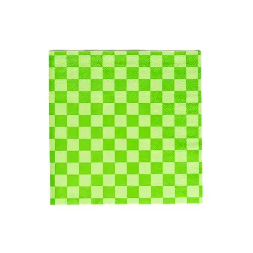 JOLLITY & CO Checkered Cocktail Napkins - In The Limelight