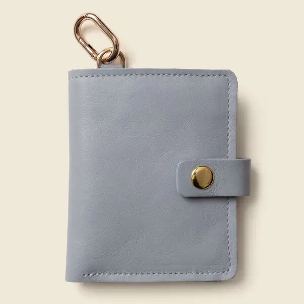 CASUPO Wallet With Snap And Key Ring - Ice Blue