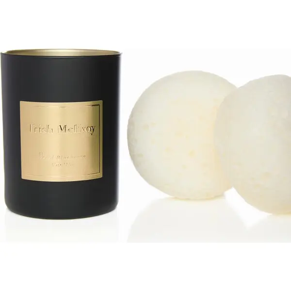 Trish Mcevoy Sexy No. 9 Blackberry & Vanilla Fragrance Essentials Body Sponge & Candle Set $127 Value - No Color