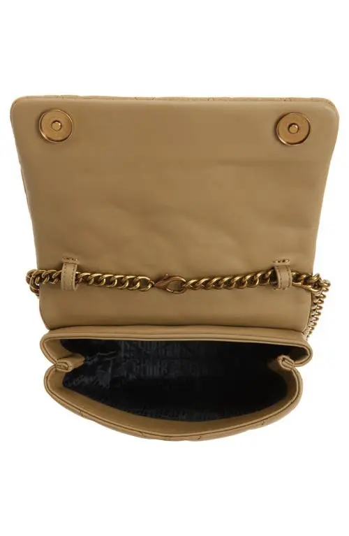 Kurt Geiger Mini Kensington Quilted Crossbody Bag - Light Beige