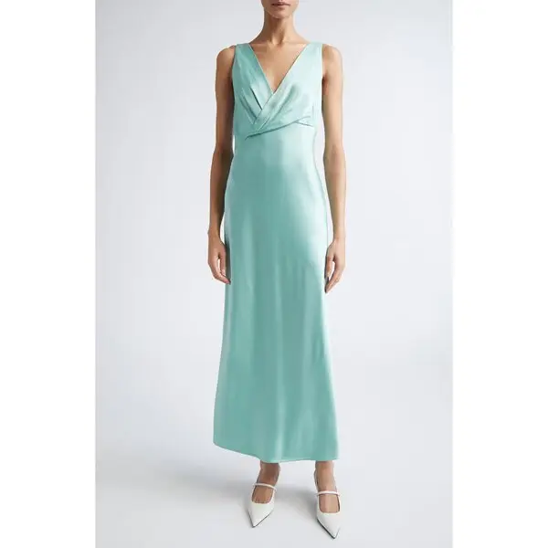 JASON WU Bias Cut Crepe Back Satin Dress