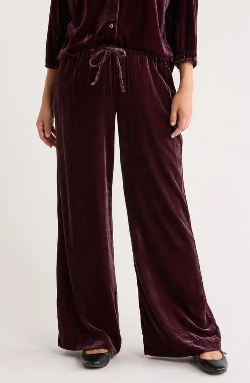 Marine Layer Bella Velvet Drawstring Pants