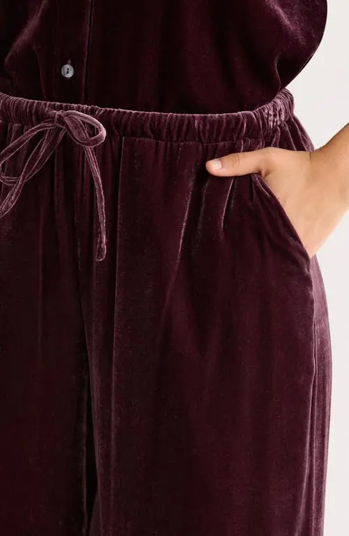 Marine Layer Bella Velvet Drawstring Pants