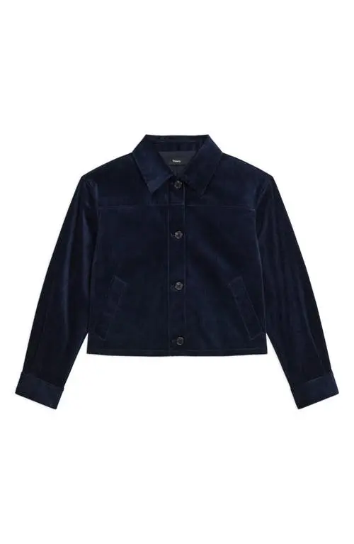 Theory Jones Corduroy Shirt Jacket - Blue Navy
