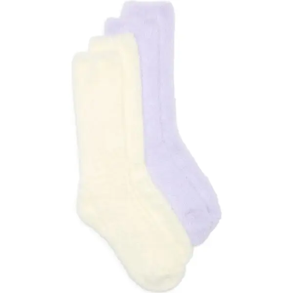 Honeydew Intimates Cloud Heaven Crew Socks 2 Pack - Lavender Ice