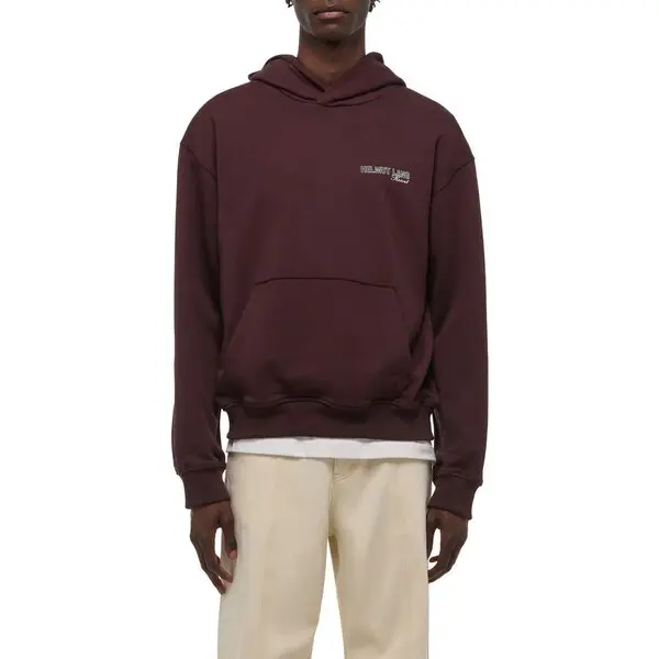 Helmut Lang Skier Cotton Hoodie - Mahogany