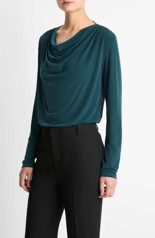 Vince Cowl Neck Knit Top