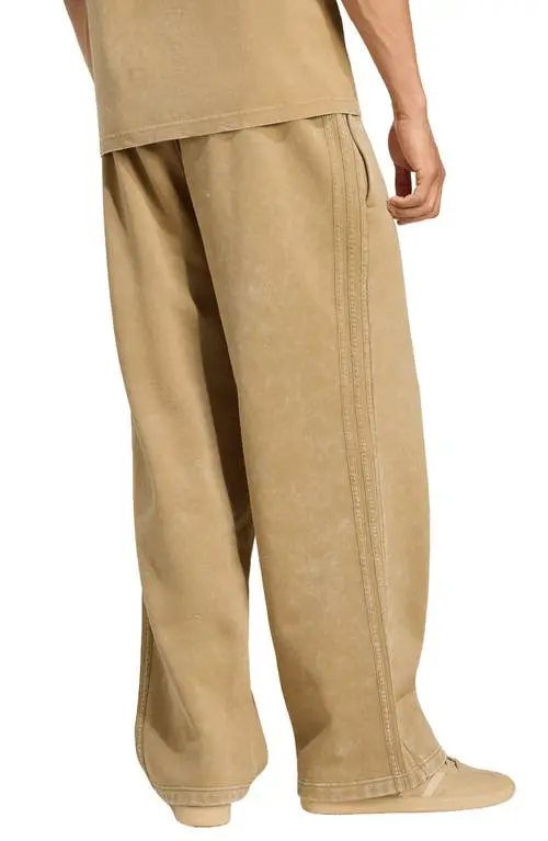 Adidas Washed Cotton Blend Sweatpants - Cardboard