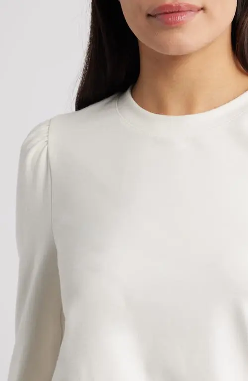 Caslon Blouson Sleeve Top - Ivory Pristine
