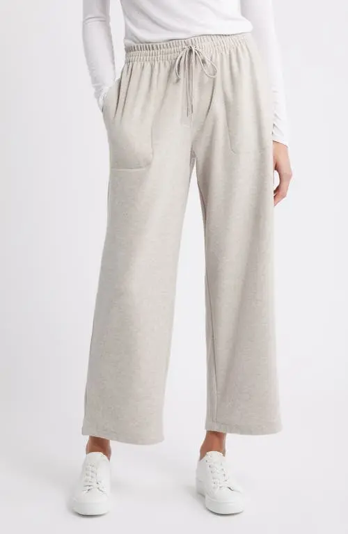 Caslon Ankle Wide-leg Sweatpants - Beige Taupe