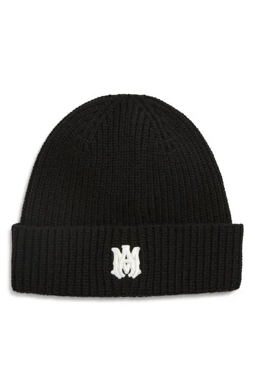 Amiri Wool Beanie - Black