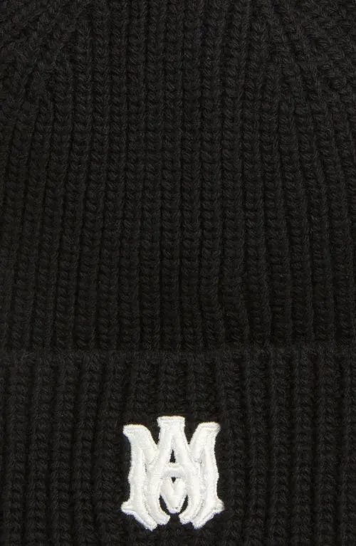 Amiri Wool Beanie - Black