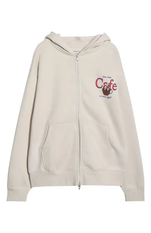 SANTO STUDIO Maple Café Cotton Zip Hoodie