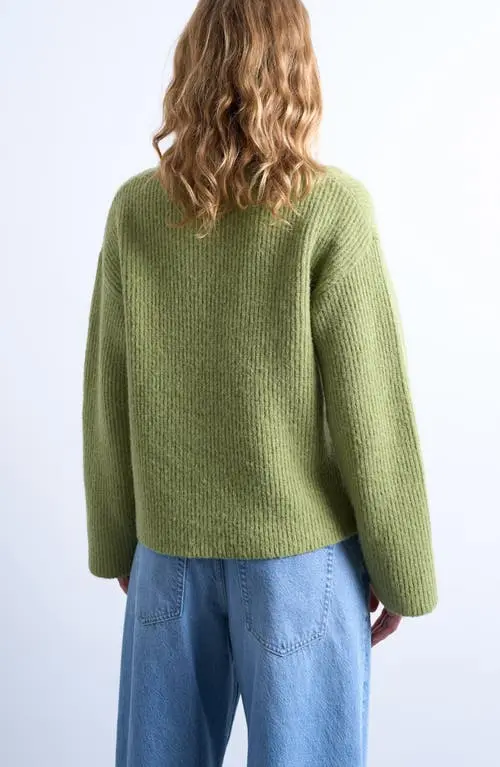 Topshop Relaxed Ribbed Cardigan