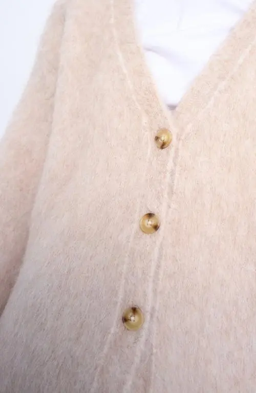 Topshop Alpaca Blend Button Cardigan