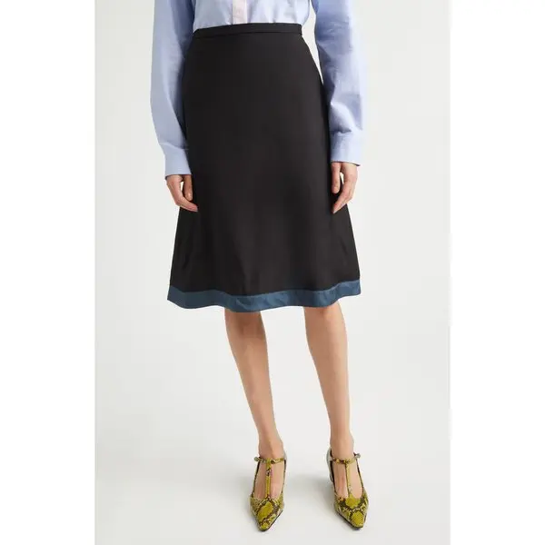 Marni Contrast Hem A-line Skirt