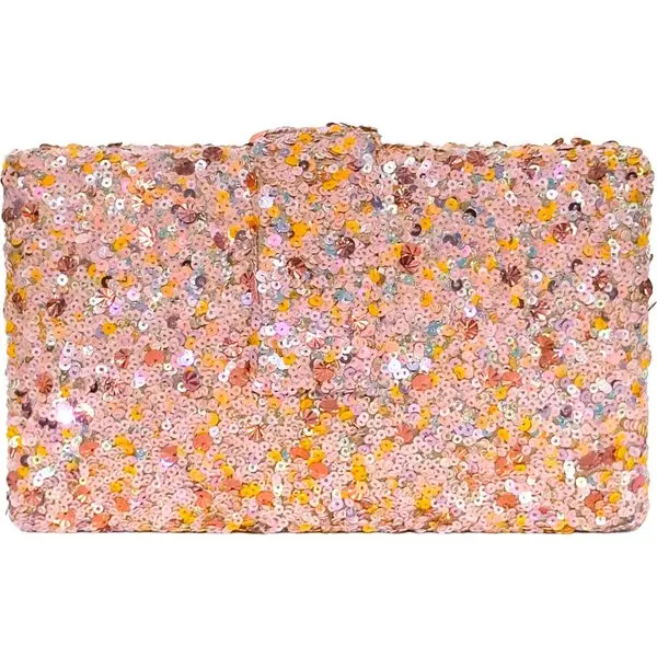 SIMITRI Sequin Kitsch Clutch - Bellini