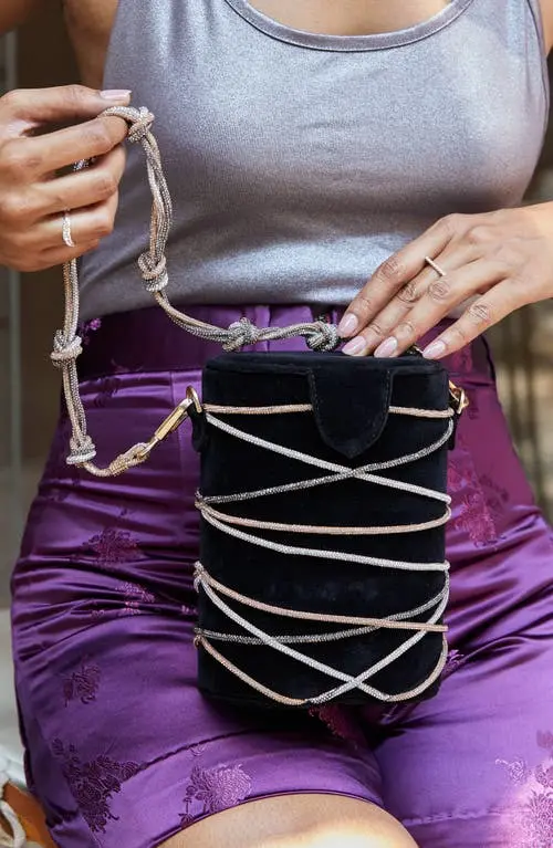 SIMITRI Knotty Bucket Bag - Black