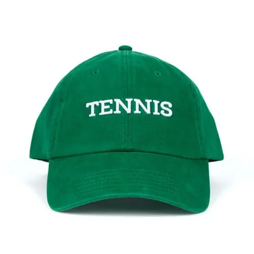 AME & LULU Triple Play Baseball Cap - Green/white Tennis